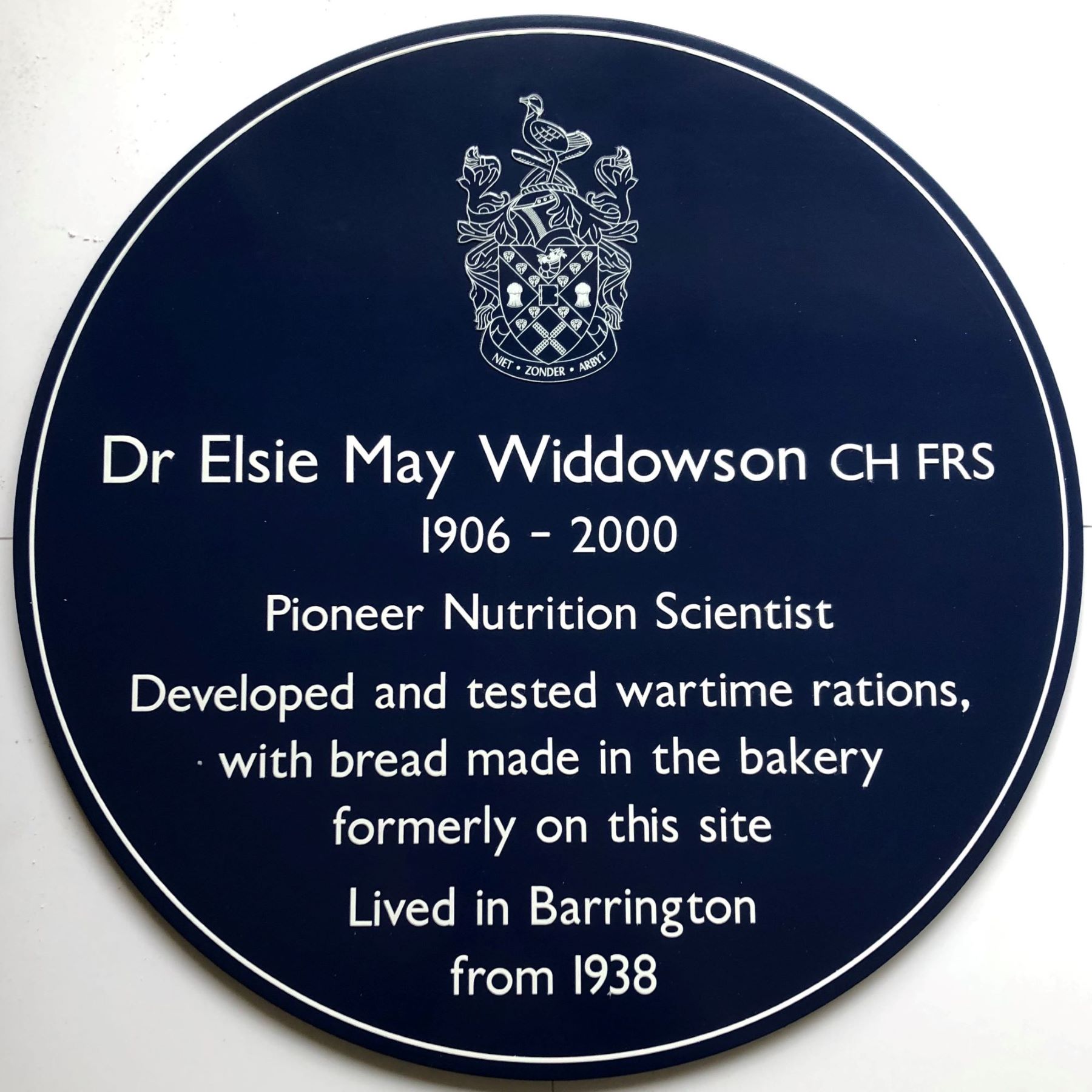 Elsie Widdowson honoured with blue plaque | British Dietetic ...
