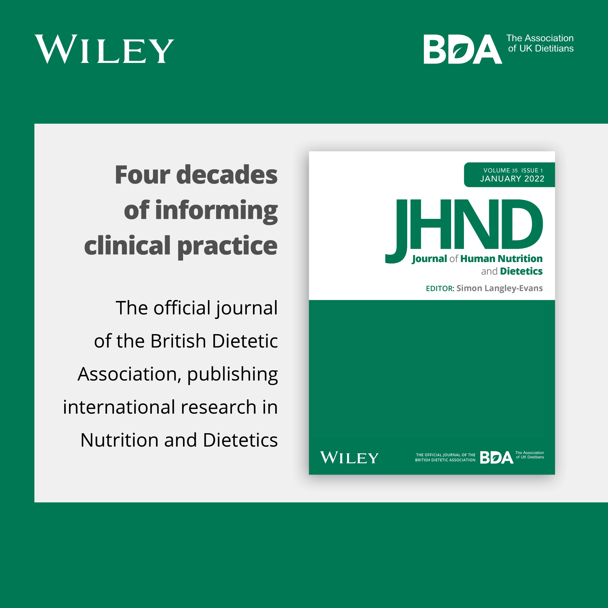 Journal of Human Nutrition and Dietetics | British Dietetic Association ...